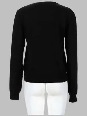 Moschino Teddy Bear Print Wool Sweater