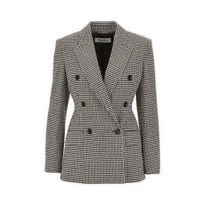 Max Mara Houndstooth Double-breasted Jacket