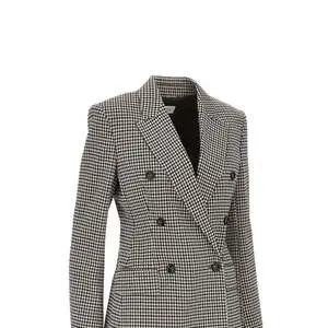 Max Mara Houndstooth Double-breasted Jacket