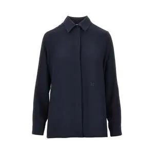 Max Mara Silk Cady Shirt - Blue