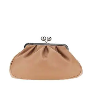 Max Mara Leather Medium 'pasticcino' Bag - Beige