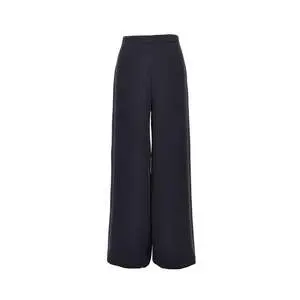 Max Mara Cady Wide-leg Pants - Blue