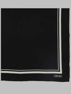 TOM FORD Fazzoletto Da Taschino Con Bordo Tono Su Tono
