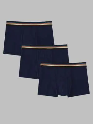 Paul Smith 3-pack Boxer In Cotone - Blue