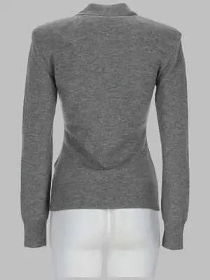 ROTATE BY BIRGER CHRISTENSEN Polo In Merino Wool And Cashmere - Gray