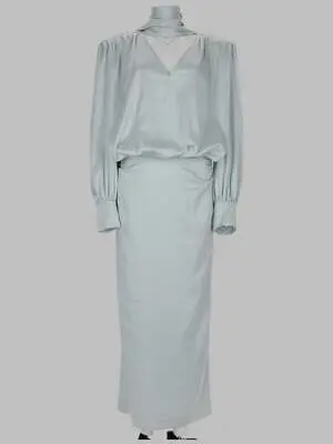 ROTATE BY BIRGER CHRISTENSEN Midi Satin Dress - Green