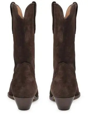 Isabel Marant Étoile Damas" Suede Cowboy Boots - Brown