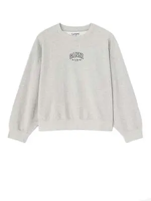 GANNI Logo Sweatshirt - Gray