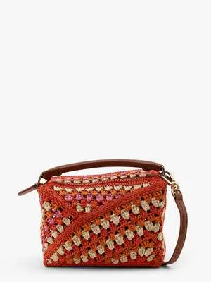 Loewe Paula's Ibizapuzzle Edge Crochet Handbag