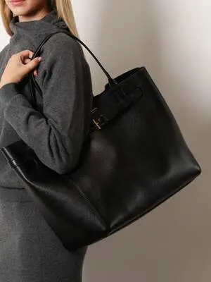 TOM FORD Leather Shoulder Bag With Logo