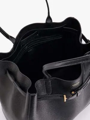 TOM FORD Leather Shoulder Bag With Logo