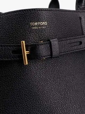 TOM FORD Leather Shoulder Bag With Logo