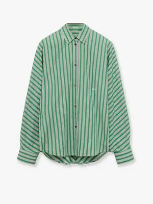 Loewe Striped Cotton Shirt - Green