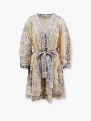 Zimmermann Indra Printed Linen Dress