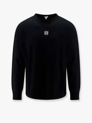 Loewe Ribbed Cotton Tshirt - Black