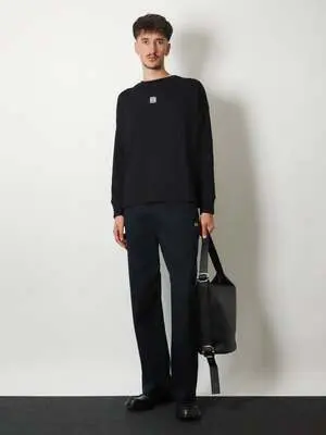 Loewe Ribbed Cotton Tshirt - Black