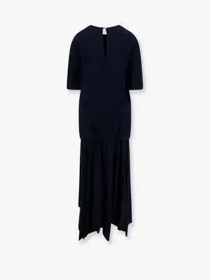 SEMICOUTURE Silk Blend Top And Skirt Set - Blue