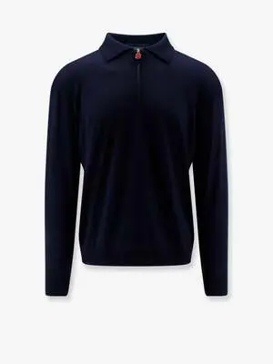 Kiton Wool Polo Shirt - Blue