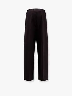 SEMICOUTURE Stretch Cotton Wide Leg Trousers