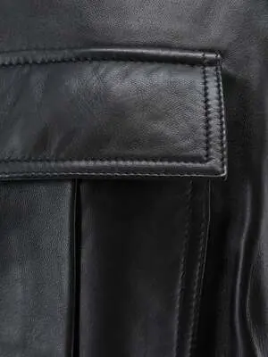 RÓHE Leather Jacket With Adjustable Drawstring Waist