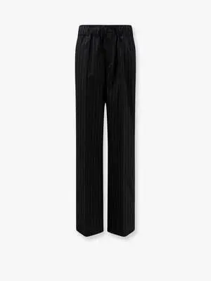 SEMICOUTURE Virgin Wool And Viscose Trousers - Grey