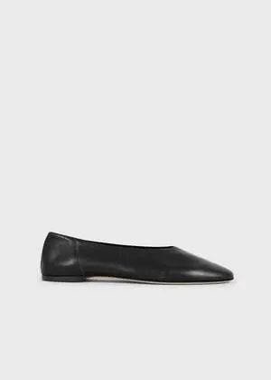 TOTEME Slip Nappa Ballerinas - Black
