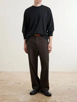 A.PRESSE Cotton And Cashmere-blend T-shirt