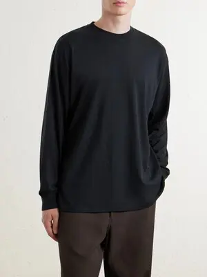 A.PRESSE Cotton And Cashmere-blend T-shirt