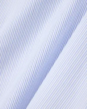 Giorgio Armani Regular Fit Striped Cotton Shirt With A Small Point Collar