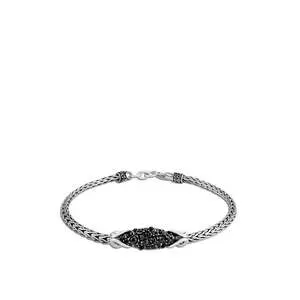 John Hardy Station Bracelet With Black Sapphire And Black Spinel - Multicolor