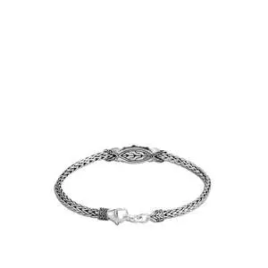 John Hardy Station Bracelet With Black Sapphire And Black Spinel