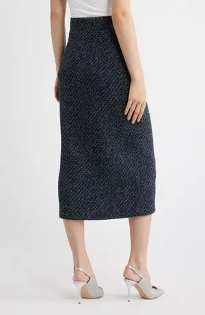 BOSS Villetta Tweed Midi Skirt