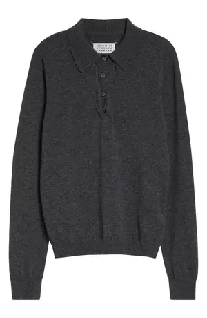 MAISON MARGIELA Twist Wool Polo Sweater