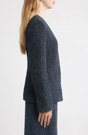 BOSS Jia Zip Tweed Jacket