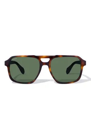 COSSINO Cossino Versailles 56mm Aviator Sunglasses Tortoiseshell