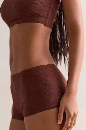 Free People Smooth Talking Boyshort Undies - Brunette