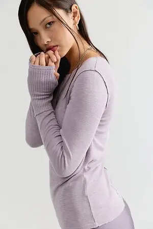 Free People We The Free Tinsley Top - Cool Violet