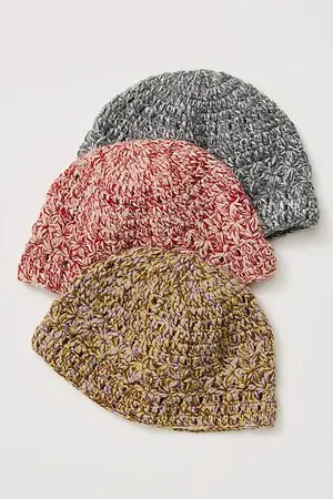 Free People Peggy Knitted Cap - Blue
