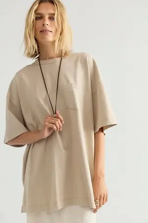 Free People Good Luck" Graphic Oversized T-shirt - Plaza Combo