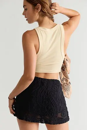 Free People My Little Micro Mini Lace Skort