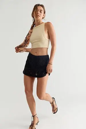 Free People My Little Micro Mini Lace Skort