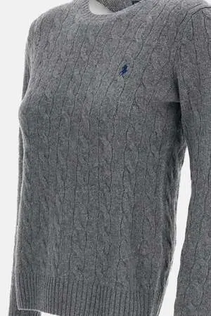 Polo Ralph Lauren Cable Knit Crew Neck Sweater - Grigio