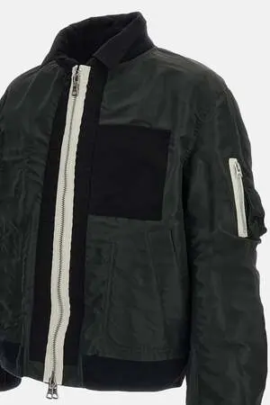 Sacai Giacca Reversibile In Nylon Twill Ripstop
