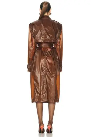 Saint Laurent Trench Coat - Cognac