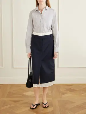 RÓHE Striped Cotton-poplin Shirt