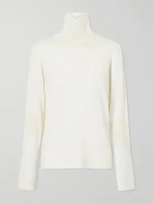 RÓHE Wool And Cashmere-blend Turtleneck Sweater - Neutrals