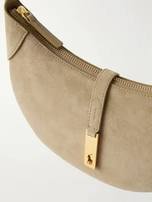 Polo Ralph Lauren Suede Mini Shoulder Bag - Green