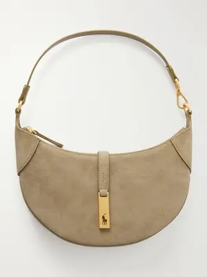 Polo Ralph Lauren Suede Mini Shoulder Bag - Green