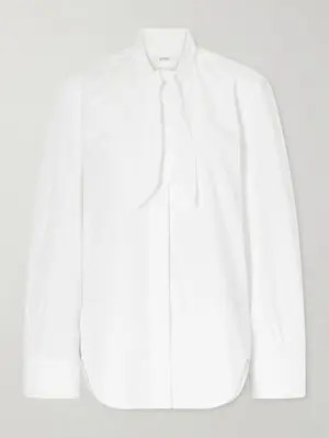 Givenchy Tie-detailed Cotton Shirt - White