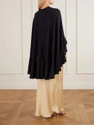 Johanna Ortiz Aromatic Garden Fringed Silk-crepe Cape